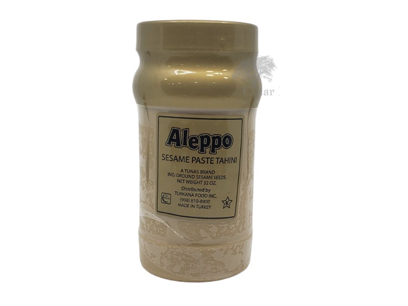 Aleppo Sesame Paste Tahini (32 oz / 900 gr) | Cinar Foods - Mediterranean Specialty Food Products