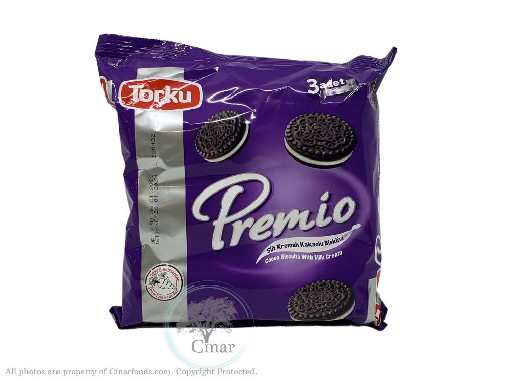 Torku Premio Cocoa Biscuits with Milk Cream - Kakaolu Biskuvu (9.1 oz ...