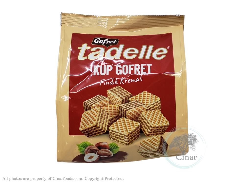 Tadelle Cube Wafer with Hazelnut - Findik Kremali Kup Gofret (7.05 oz ...